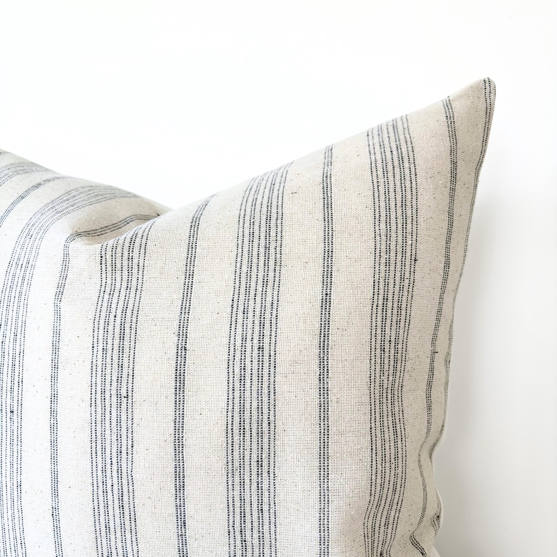 Coastal Pillow Cover Set, Blue Cream Pillow, Nautical Striped Pillow ...
