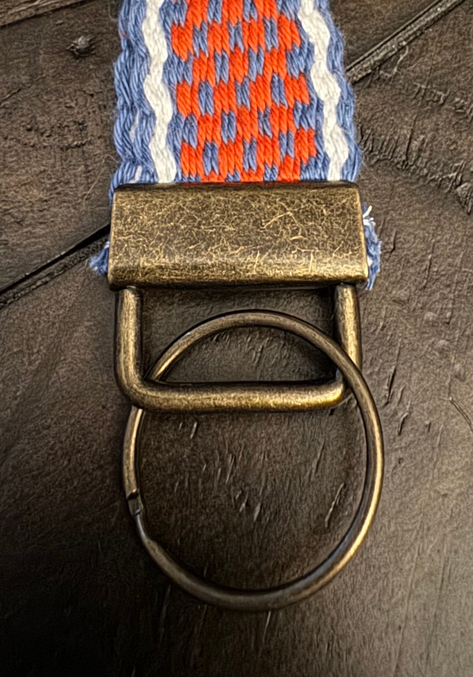 Handwoven Looped Wristlet Keychain W/ Custom Fob Clamp: Pick-up Leaf ...