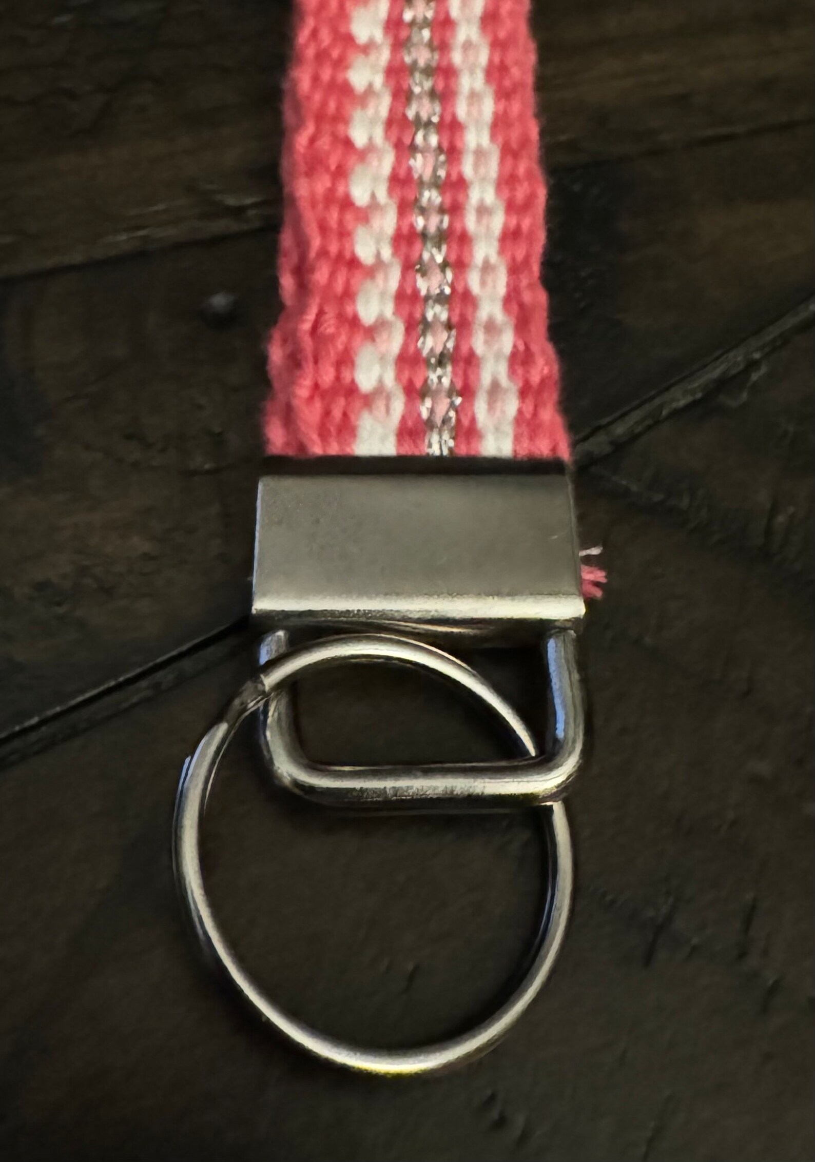 Handwoven Looped Wristlet Keychain W/ Custom Fob Clamp: Pick-up Leaf ...