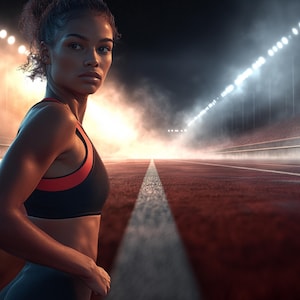 Runner Track and Field Background Track & Field Poster Digital Backdrop ...