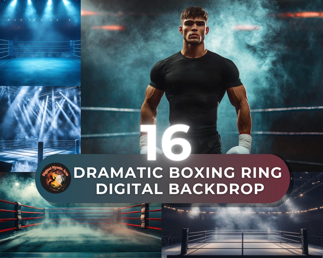 Boxing Ring Background Boxing Poster Boxing Photo Boxing Digital ...