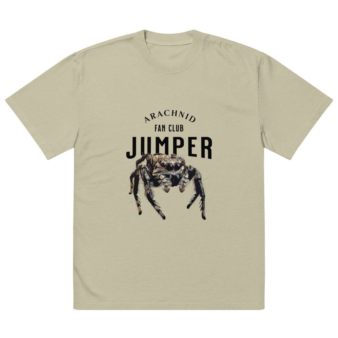 Chill Spider Squad: Oversized Jumping Spider T-shirt - Etsy