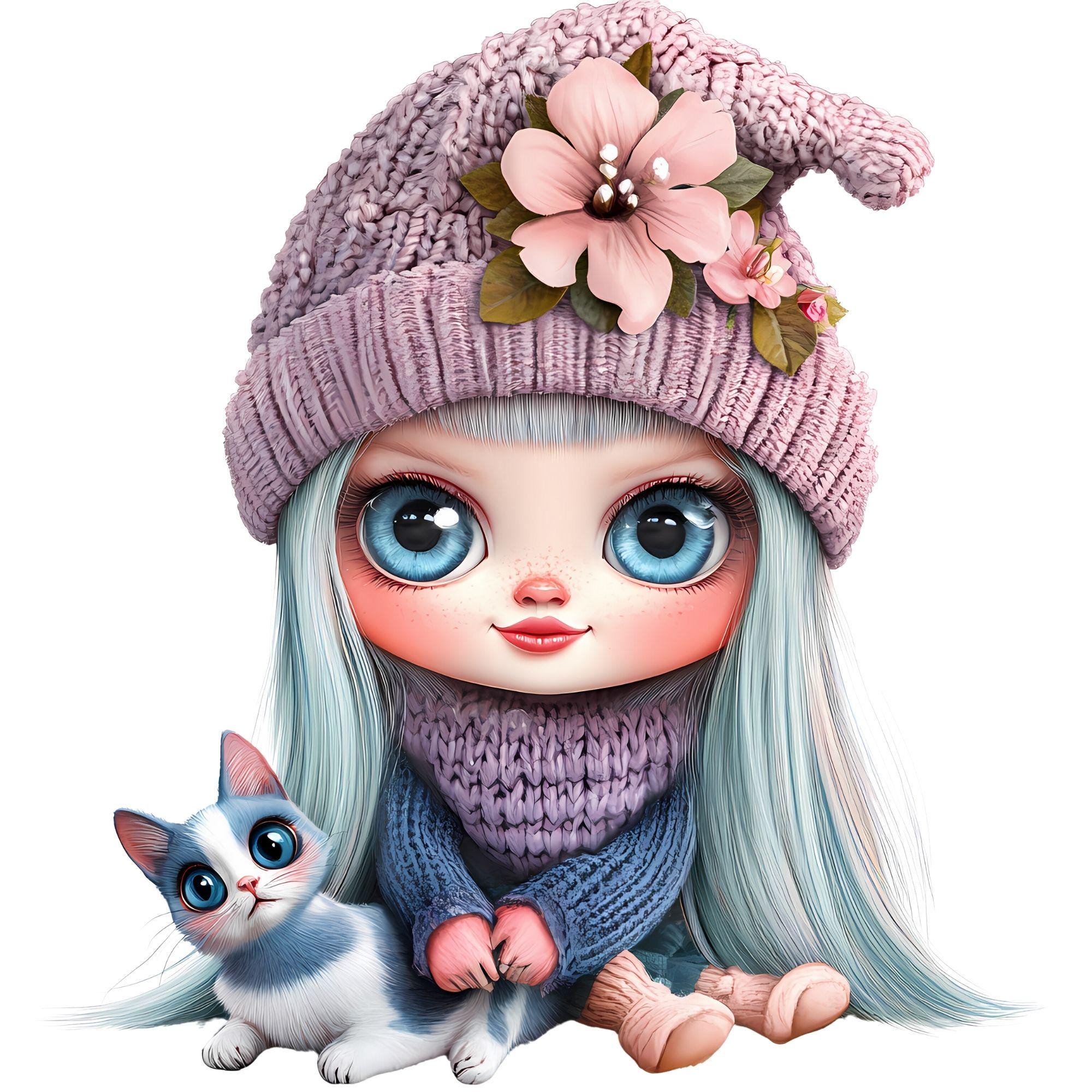 15 Cute Gnome Girls Clipart-300 DPI- 12 X12 Inç-no Background-not a ...