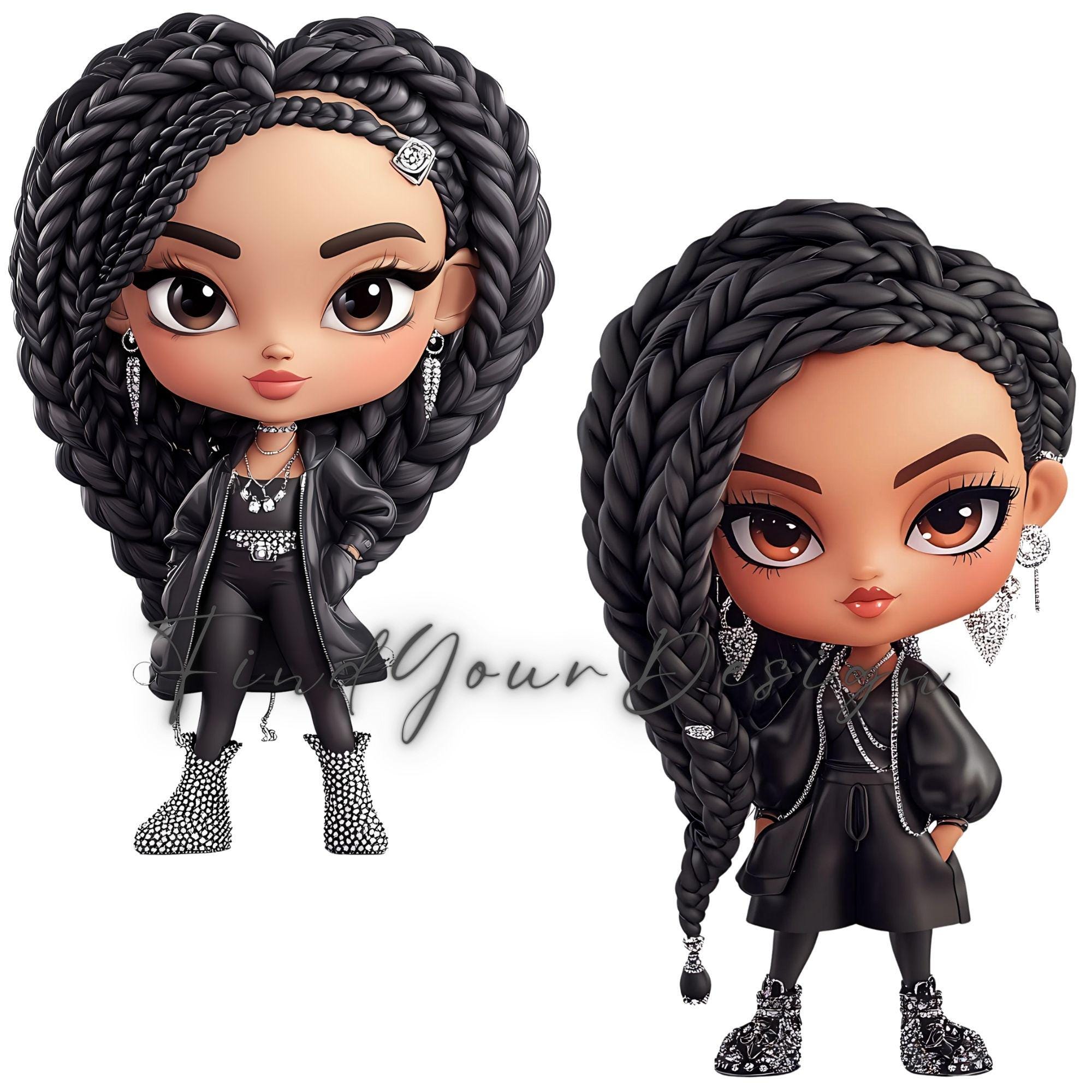 15 Cute Rockstar Girls Clipart-300 DPI- 12 X 12 Inch -no Background ...