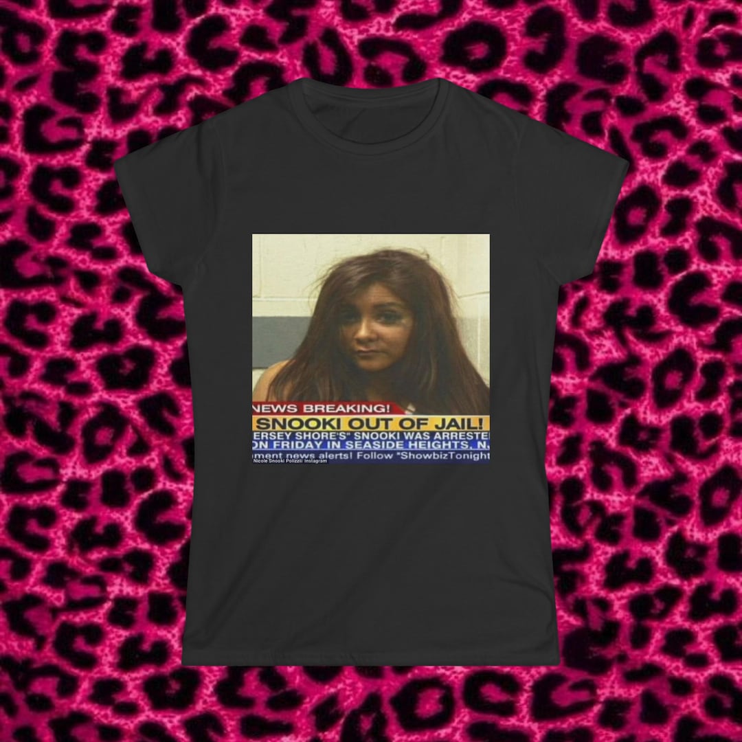 Snooki Jersey Shore Mugshot Shirt | Y2k 2000s Jersey Shore Inspired Tee ...