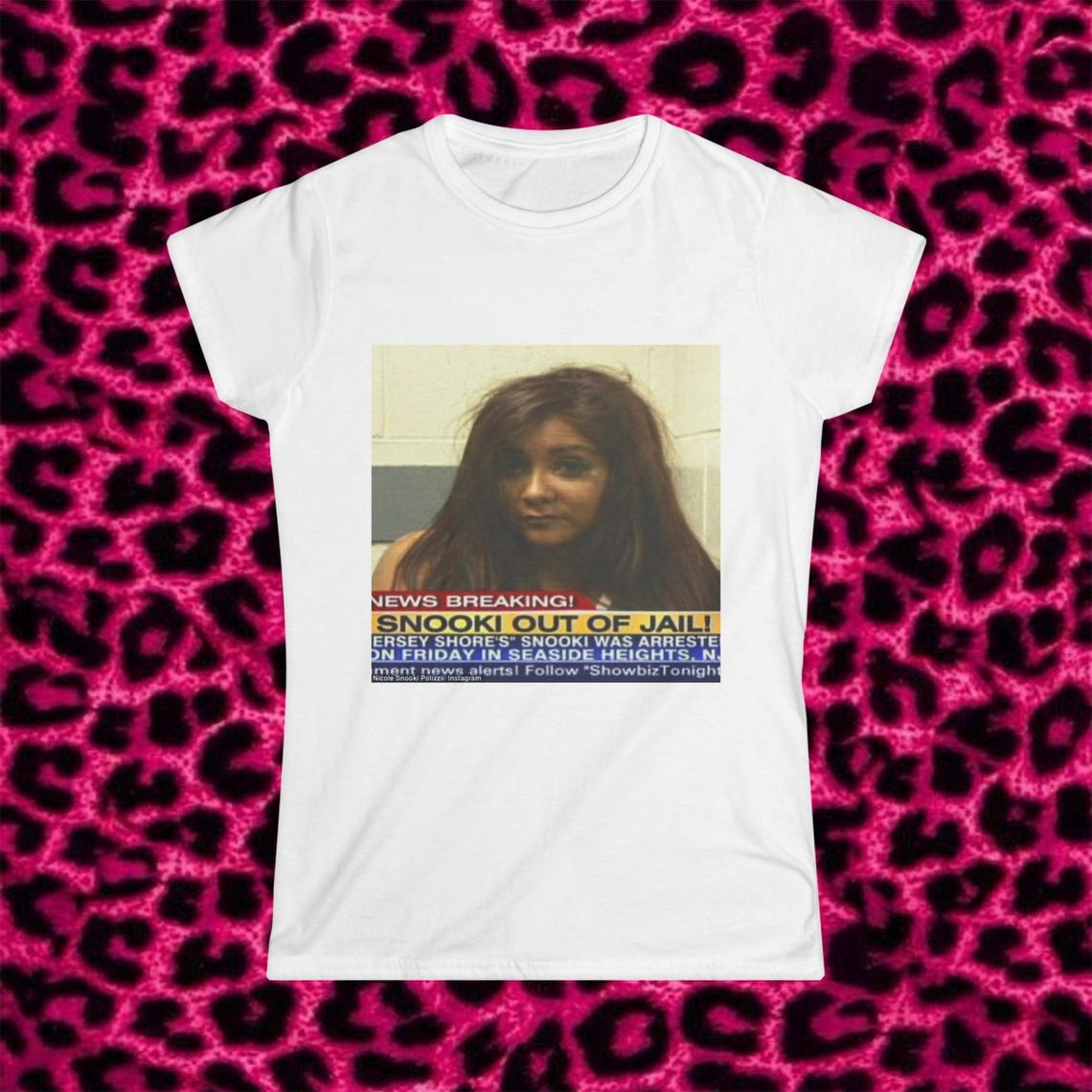 Snooki Jersey Shore Mugshot Shirt | Y2k 2000s Jersey Shore Inspired Tee ...