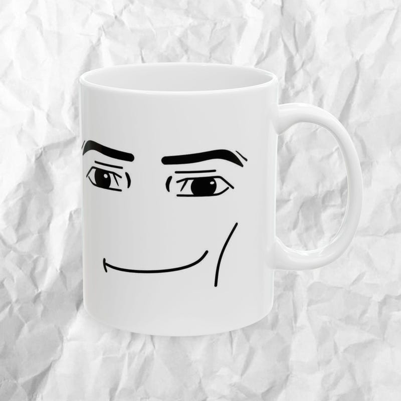 Roblox Man Face Mug - Etsy