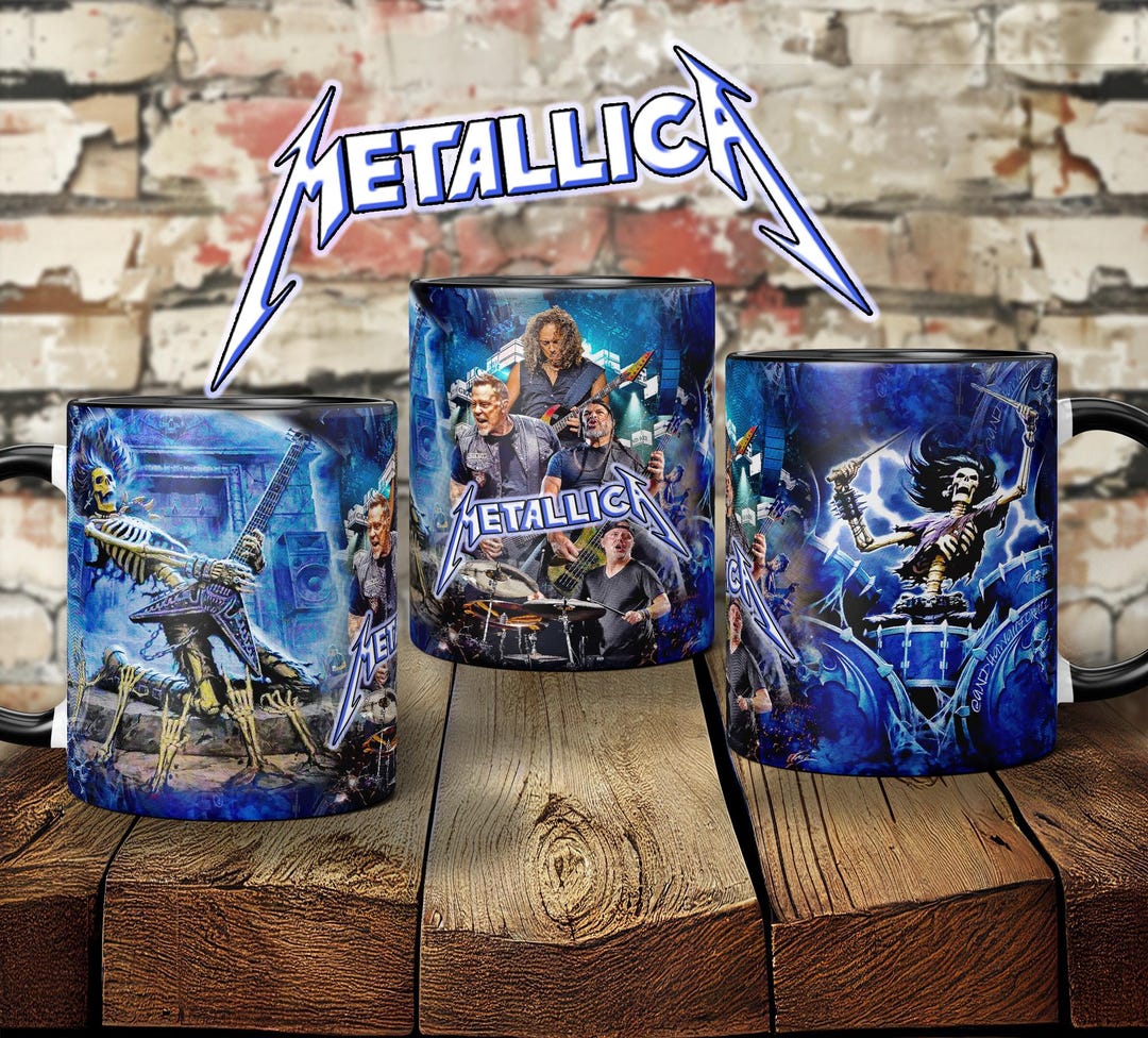 METALLICA Mug / Band Mug / Black Coffee Mug / Music Mug / Music Gift ...