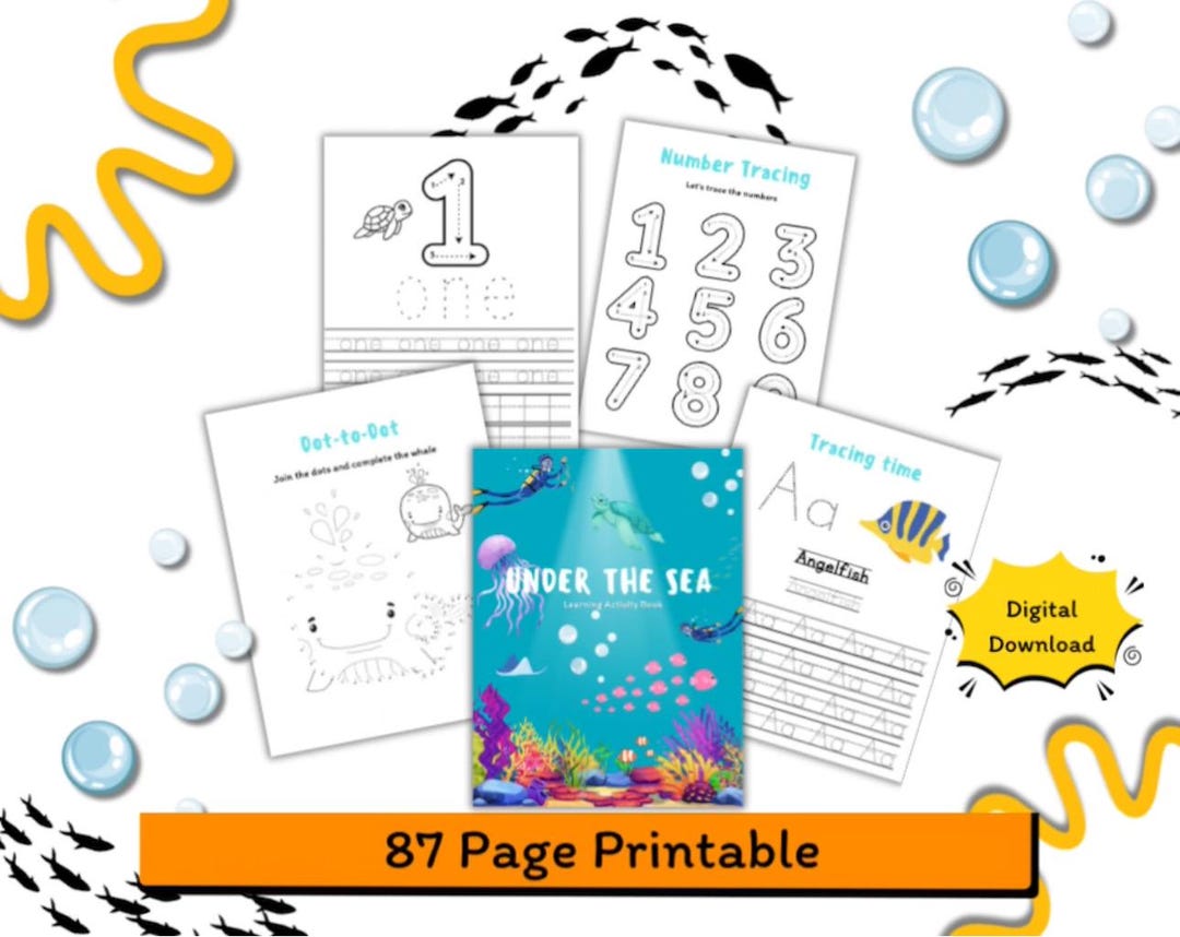 Under the Sea Learning Activity Kids - Etsy