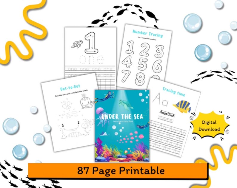Under the Sea Learning Activity Kids - Etsy