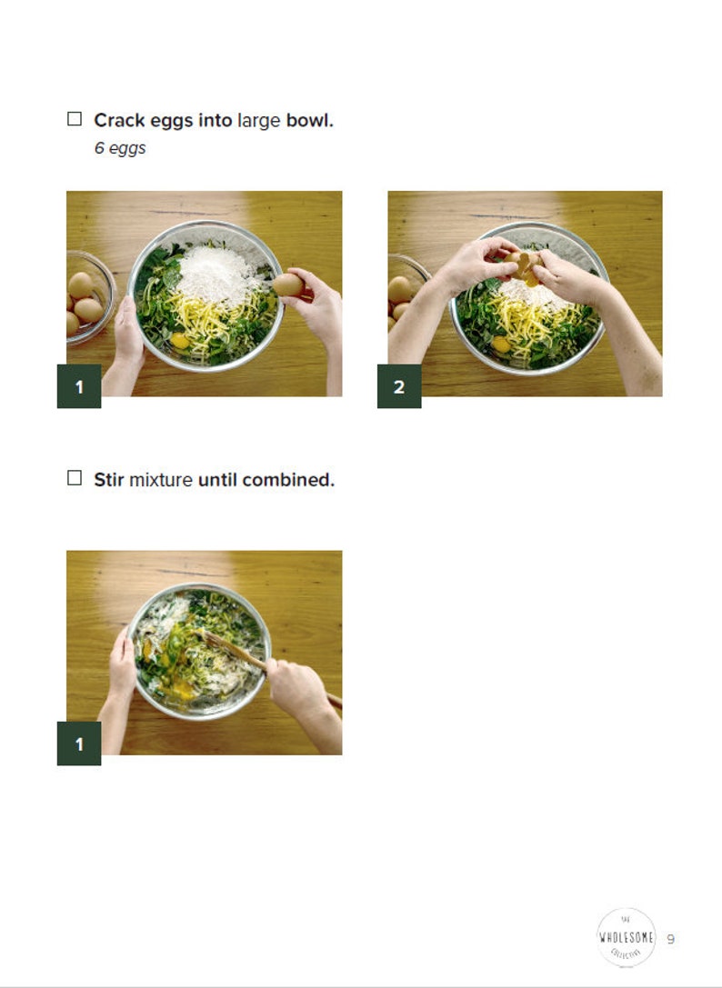Zucchini Slice Visual, Accessible Recipe - for Kids, People Living With ...