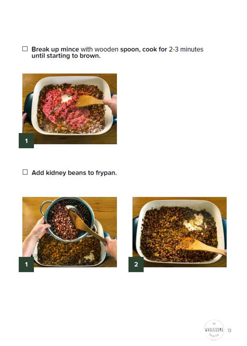 Chilli Con Carne Visual, Accessible Recipe for Kids, and People Living ...
