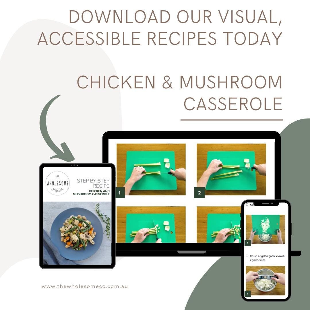 Chicken Casserole Visual, Accessible Recipe - for Kids, and People ...