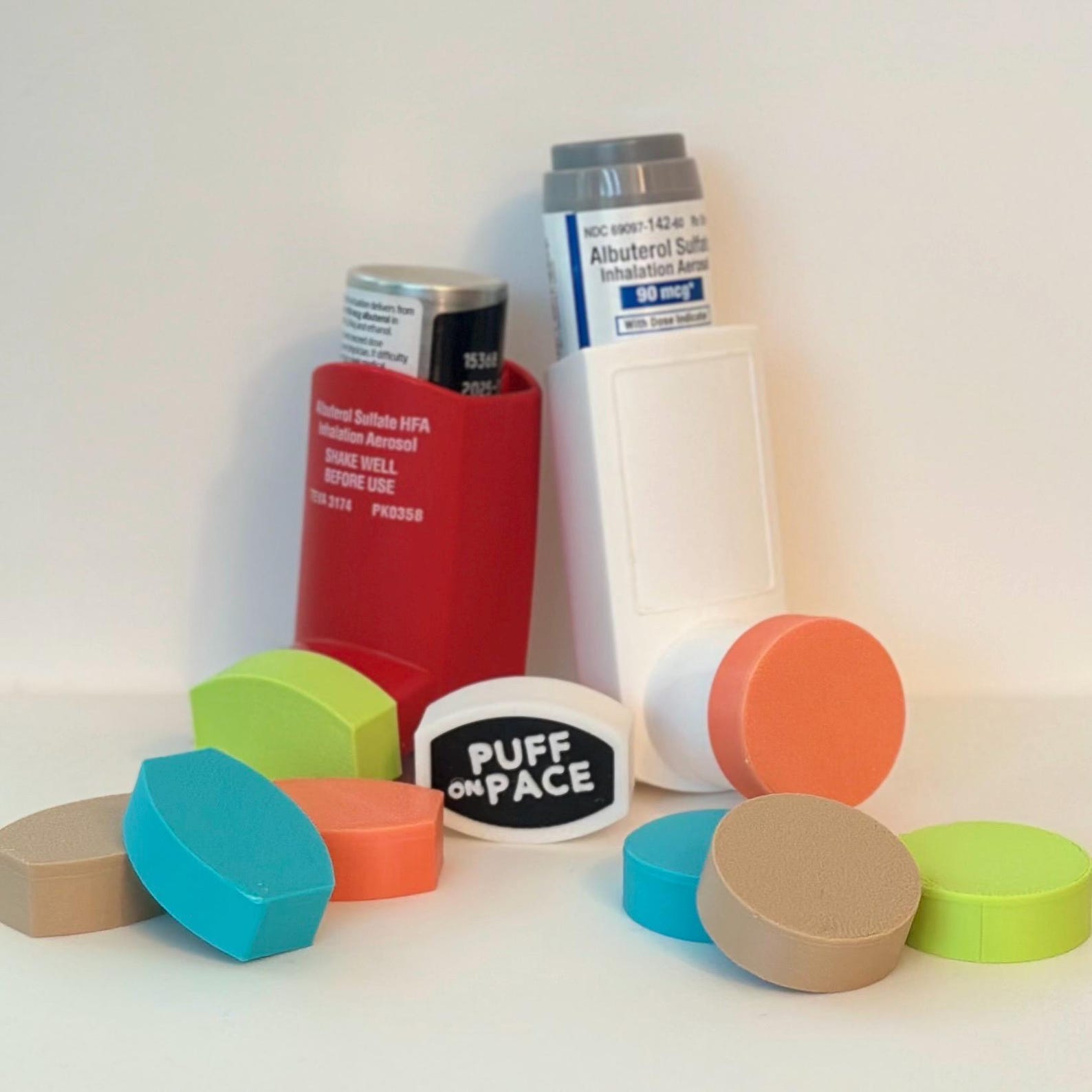 Fun Asthma Inhaler Replacement Caps - 4 Pack - Variety of Colors! - Etsy