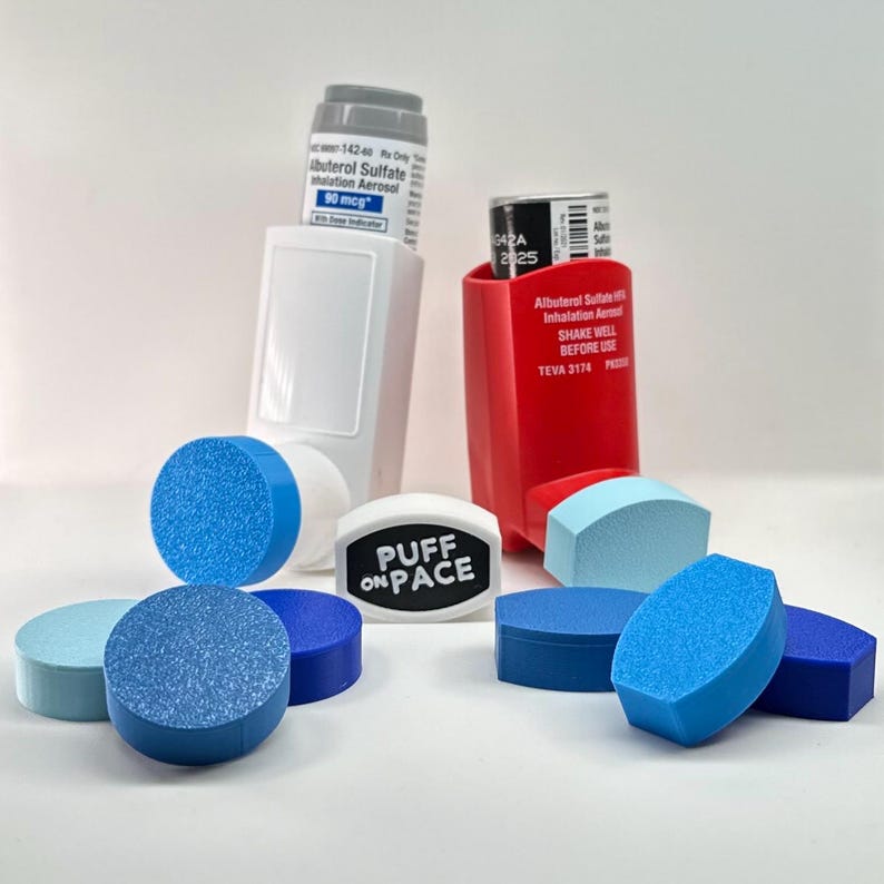 Fun Asthma Inhaler Replacement Caps - 4 Pack - Variety of Colors! - Etsy