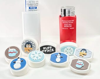 Fun Asthma Inhaler Replacement Caps - 4 Pack - Variety of Colors! - Etsy