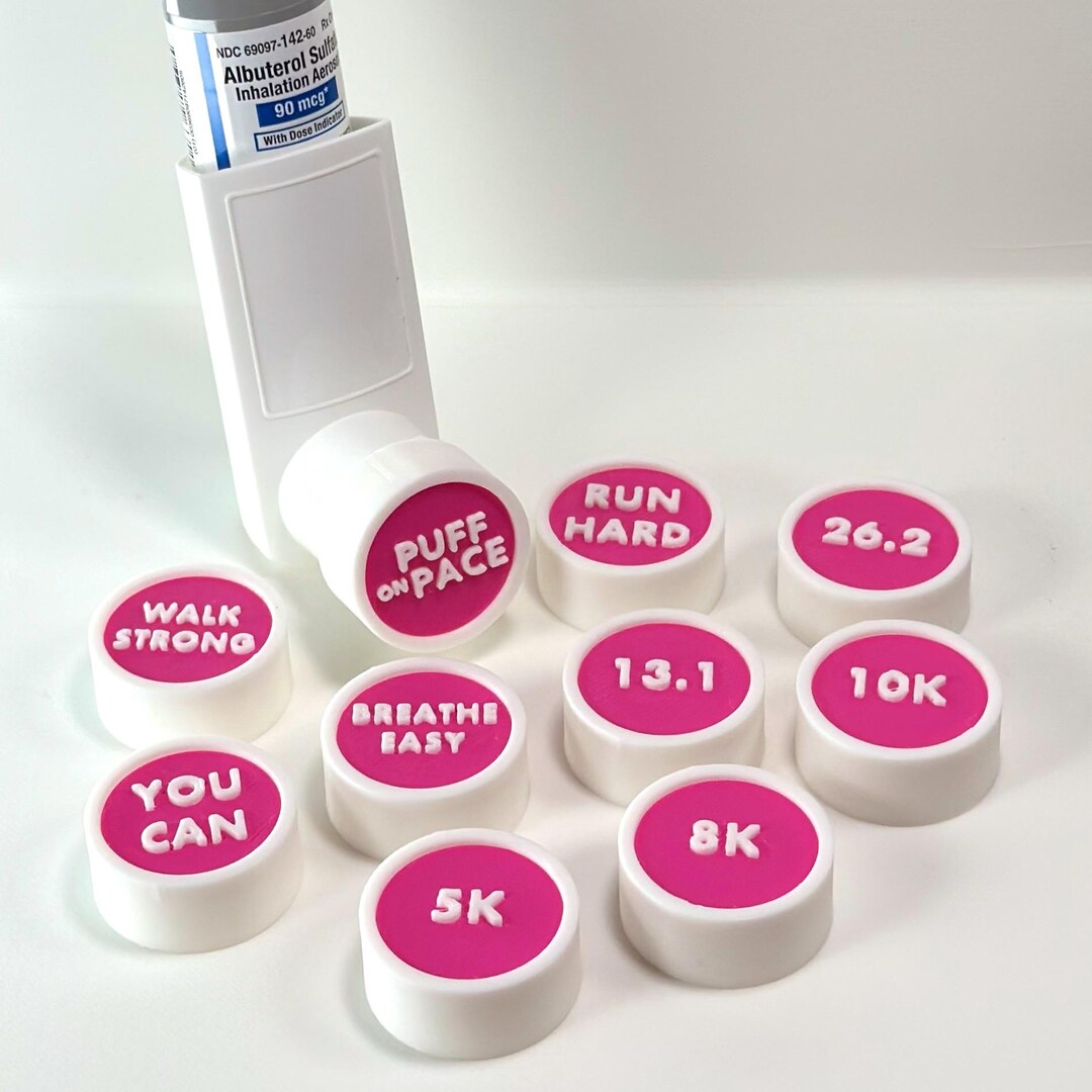 White Cipla HFA Asthma Inhaler Replacement Caps - Walk/run Race Caps ...