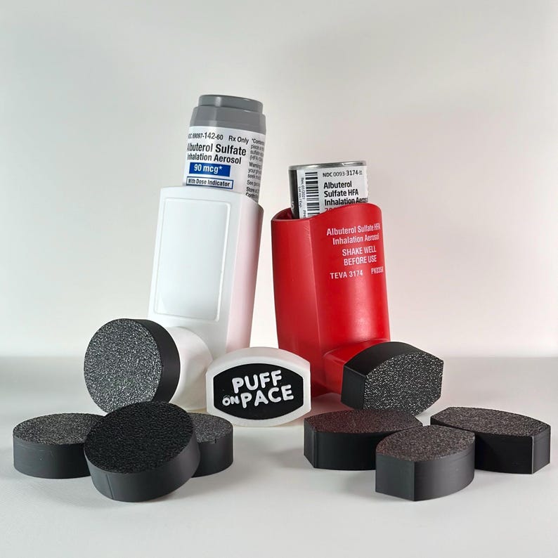 Fun Asthma Inhaler Replacement Caps - 4 Pack - Variety of Colors! - Etsy