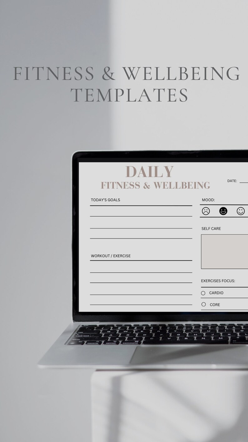 Fitness & Wellbeing Templates - Etsy
