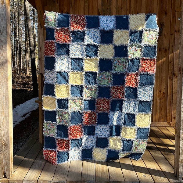 Rag Quilt - Etsy