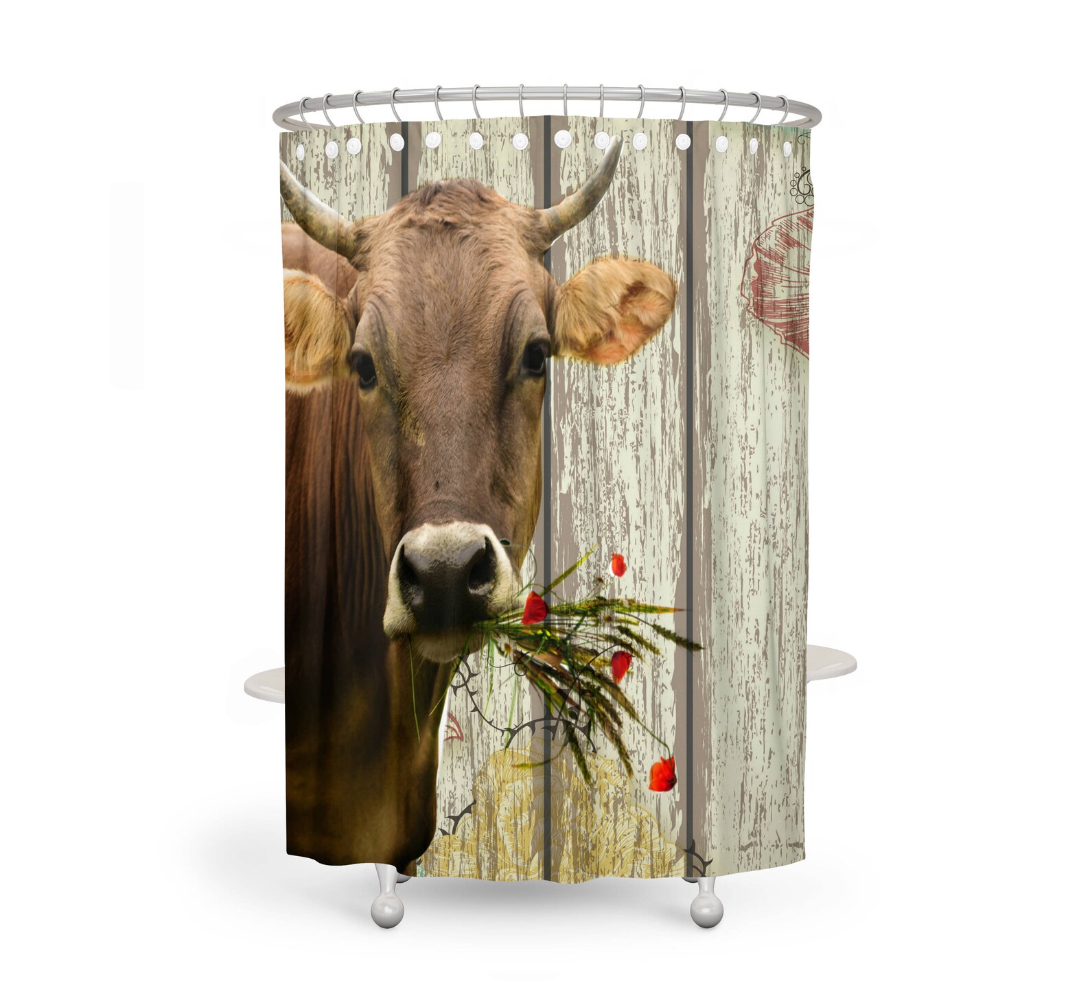 Farmhouse Shower Curtain, Rustic Primitive , Bath Mat, Bath Towels - Etsy