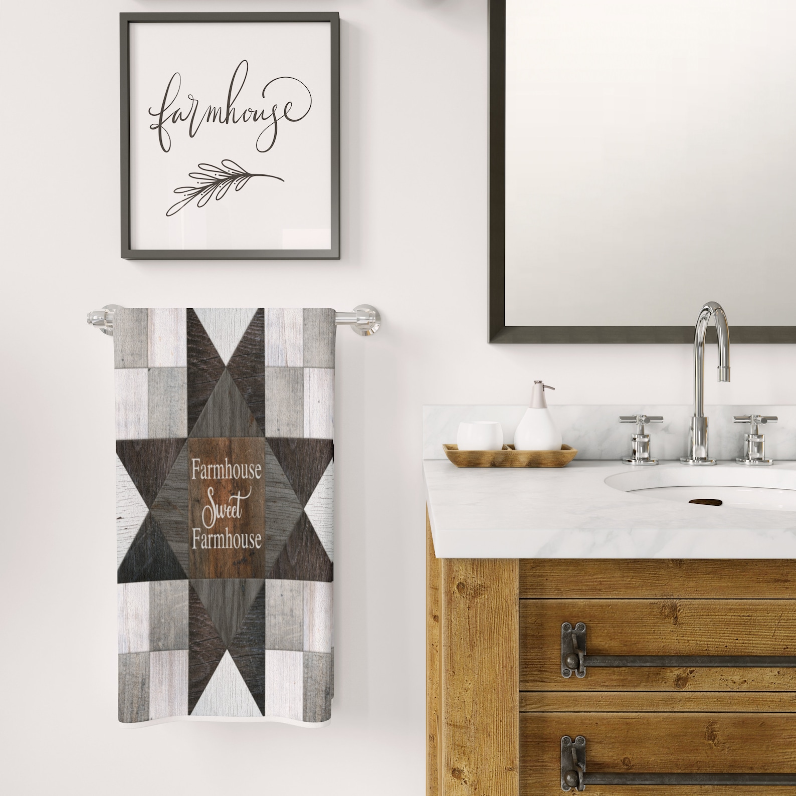 Farmhouse Shower Curtain Rustic Country Shower Curtain | Etsy