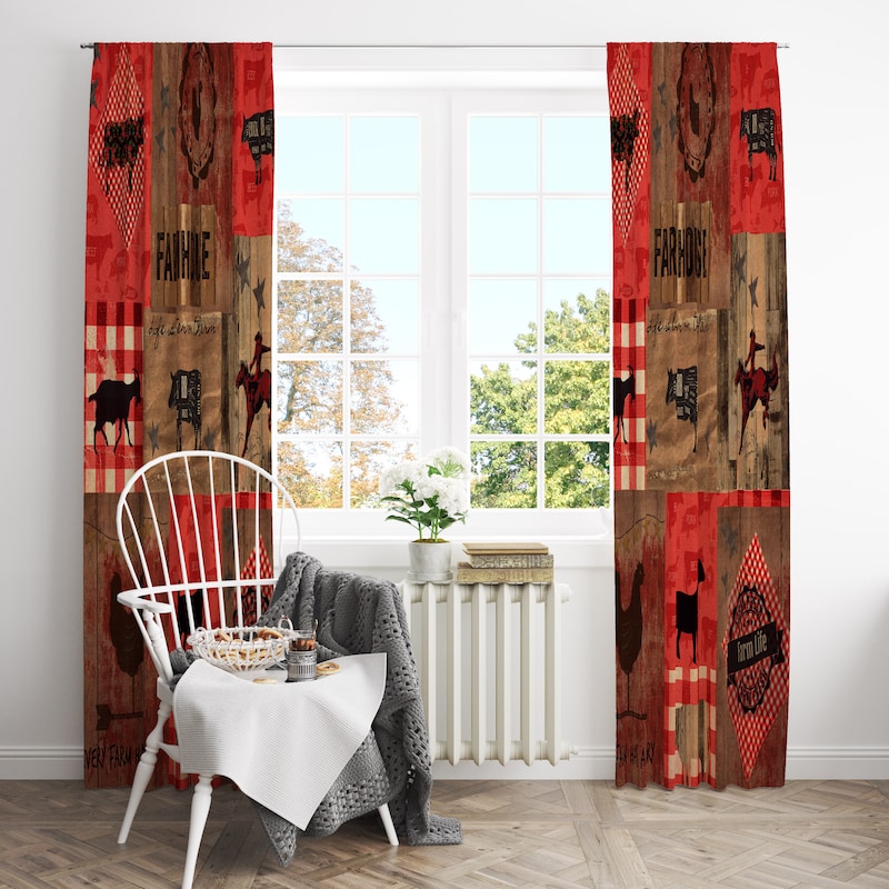 Farmhouse Curtains - Etsy