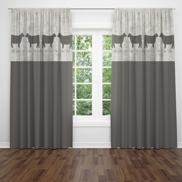 Rustic Curtains - Etsy