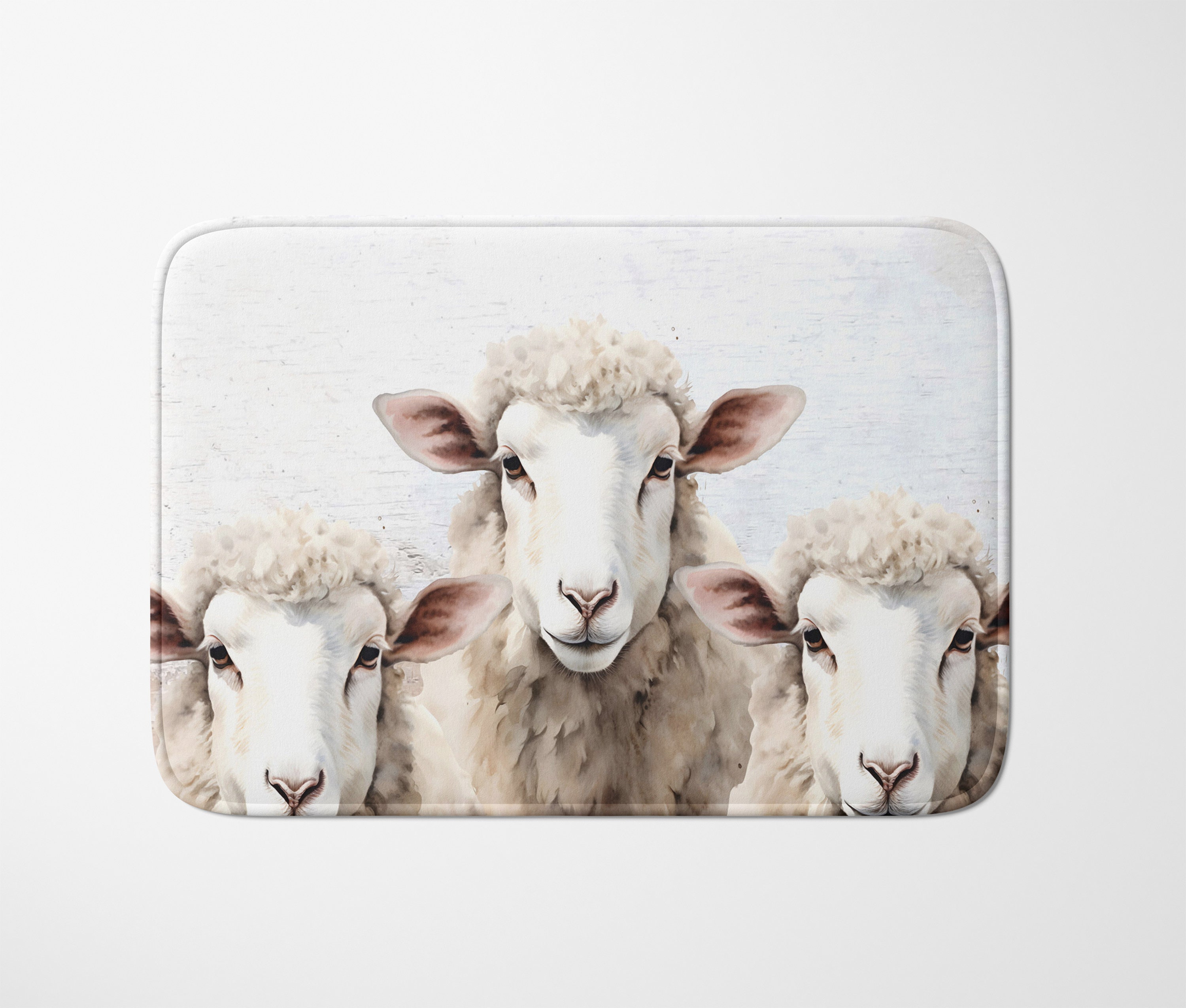 Sheepish Charm Rustic Sheep Farmhouse Country Bathroom Shower Curtain ...