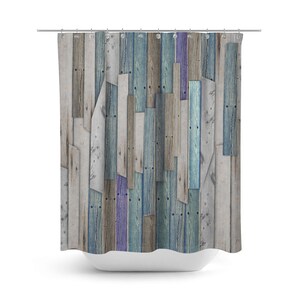 Farmhouse Chic Rustic Wood Shower Curtain, Bath Mat, Bath Towels - Etsy
