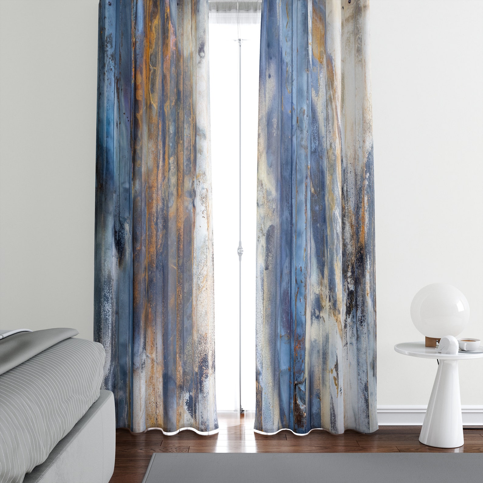 Rustic Farmhouse Window Curtains Faux Wood Design Valance - Etsy