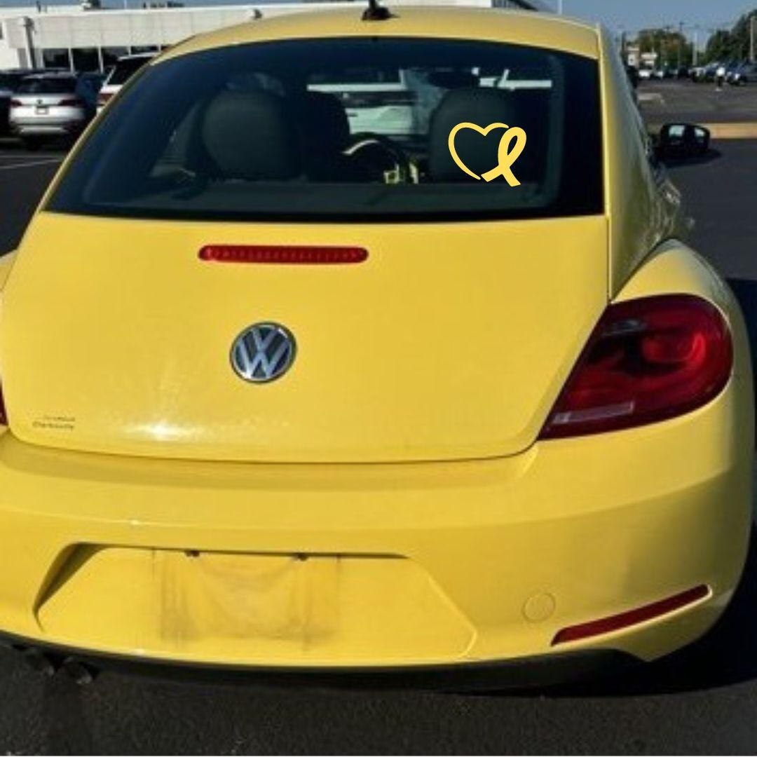 Cancer Awareness Heart Ribbon Vinyl Car Decal: Survivor Support - Etsy