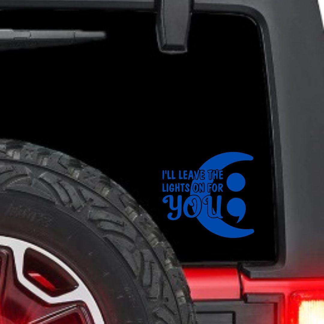 Mental Health Awareness Vinyl Car Decal - Inspirational Sticker for ...