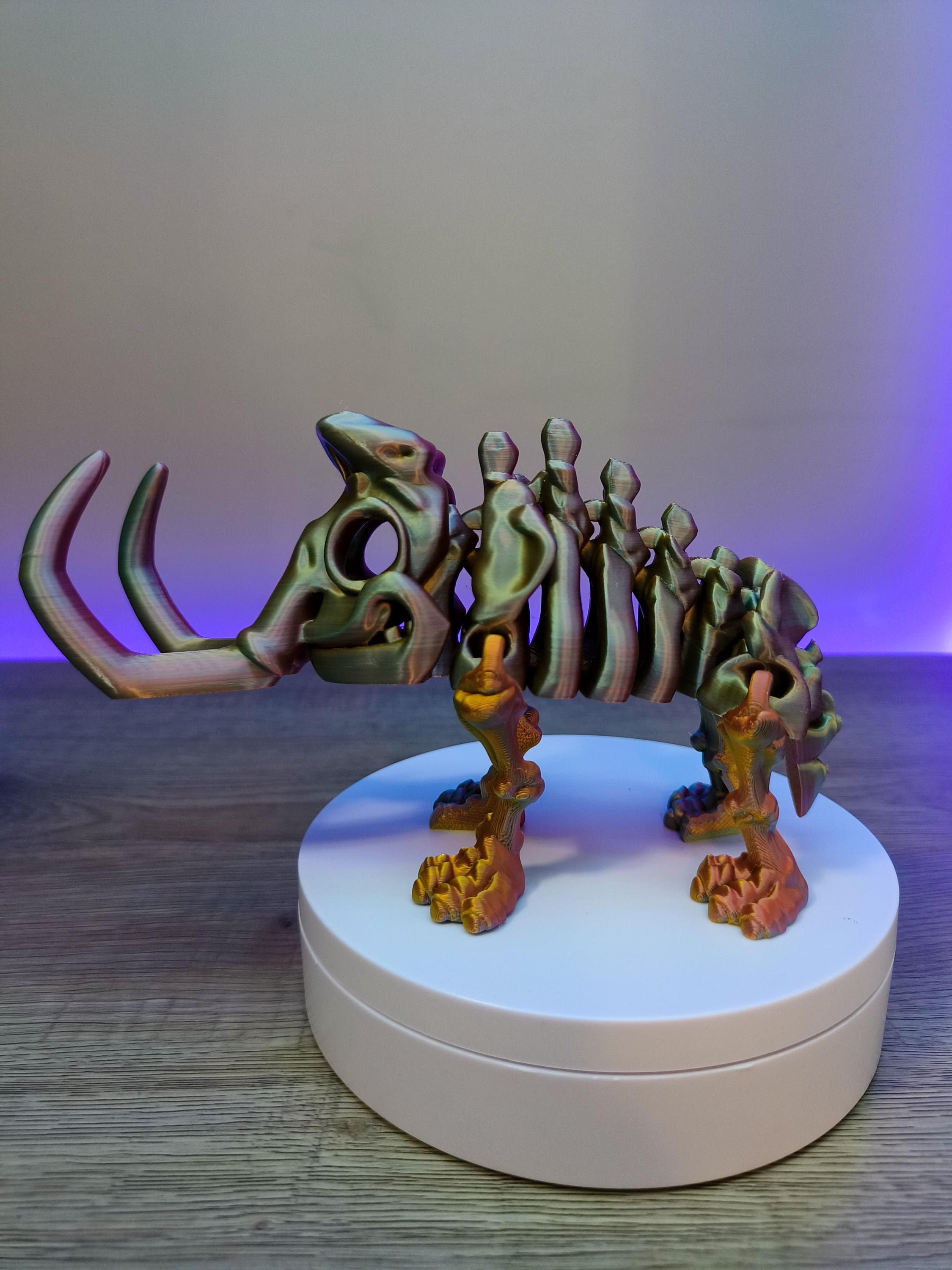 Mammoth - 3D Printed Giant Dinosaur - 11 Inch Length Articulated Toy ...