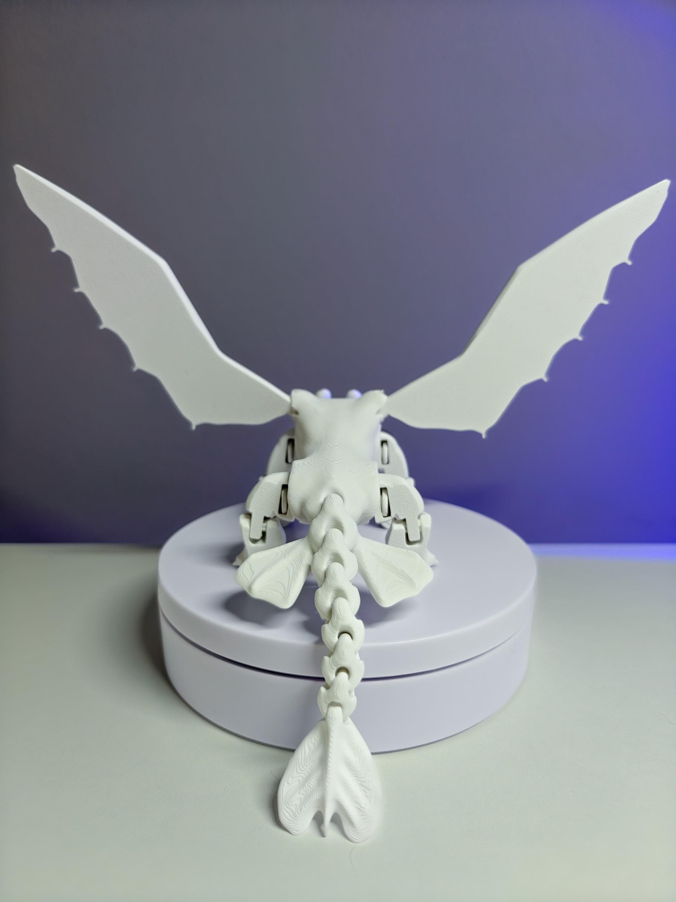 Light Fury - 3D Printed Articulated Dragon - How to Train Your Dragon ...