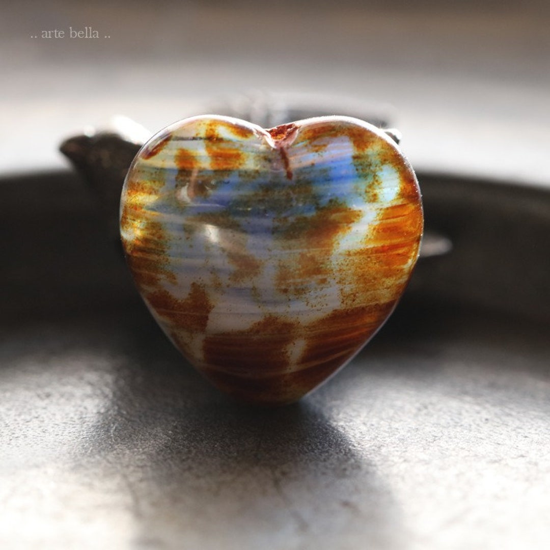 Last Ones .. EARTHY BLUE THUMPERS No. 2 .. 4 Premium Picasso Czech ...