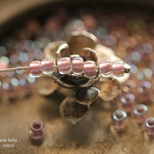 PINK PRINCESS SEEDS .. New 100 Japanese Toho 6/0 Glass Seed Beads 4x3mm ...