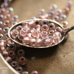 PINK PRINCESS SEEDS .. New 100 Japanese Toho 6/0 Glass Seed Beads 4x3mm ...