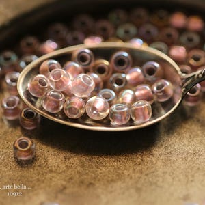 PINK PRINCESS SEEDS .. New 100 Japanese Toho 6/0 Glass Seed Beads 4x3mm ...