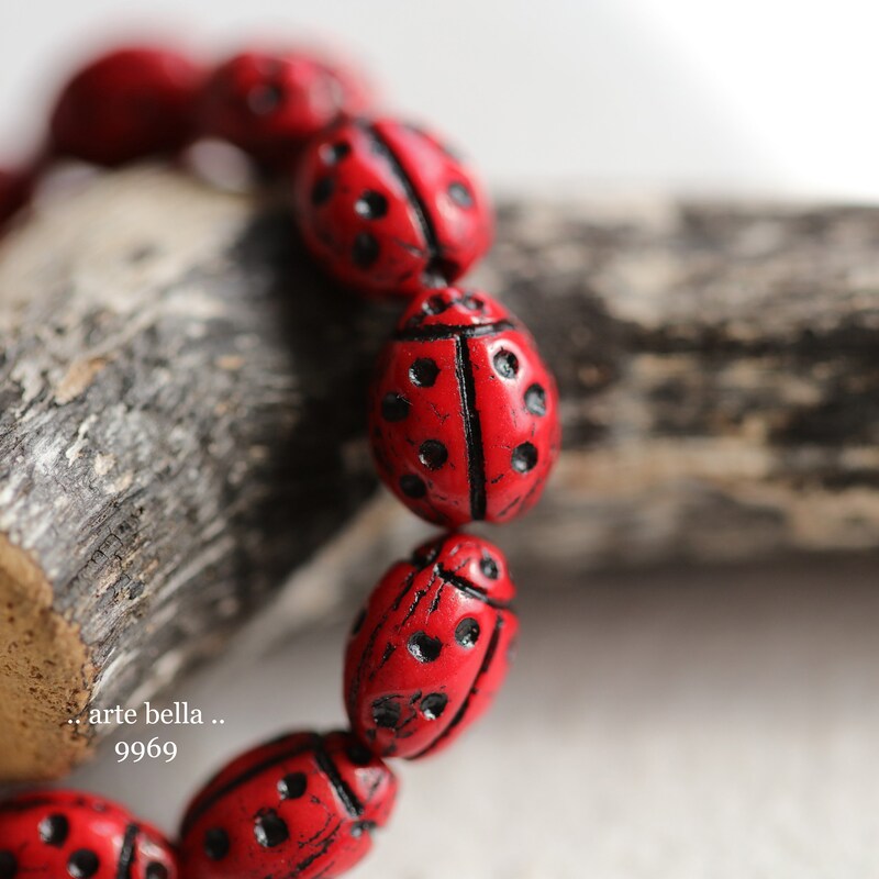 Ladybug Beads - Etsy