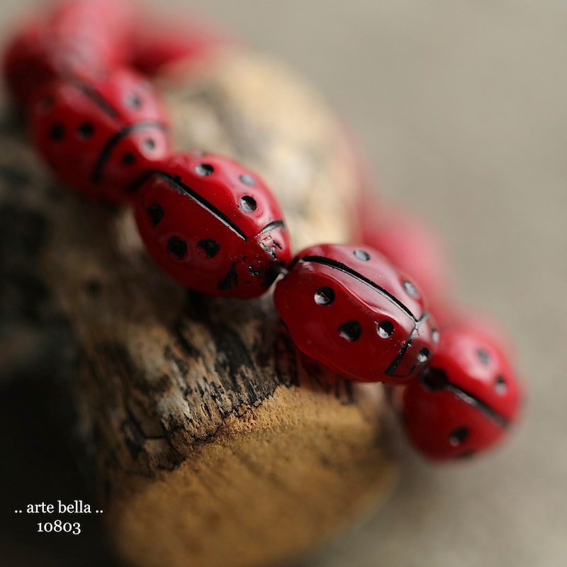 Ladybug Beads - Etsy