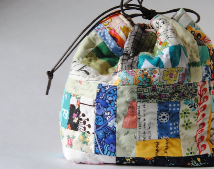 Hand Quilted Drawstring Bag - Etsy