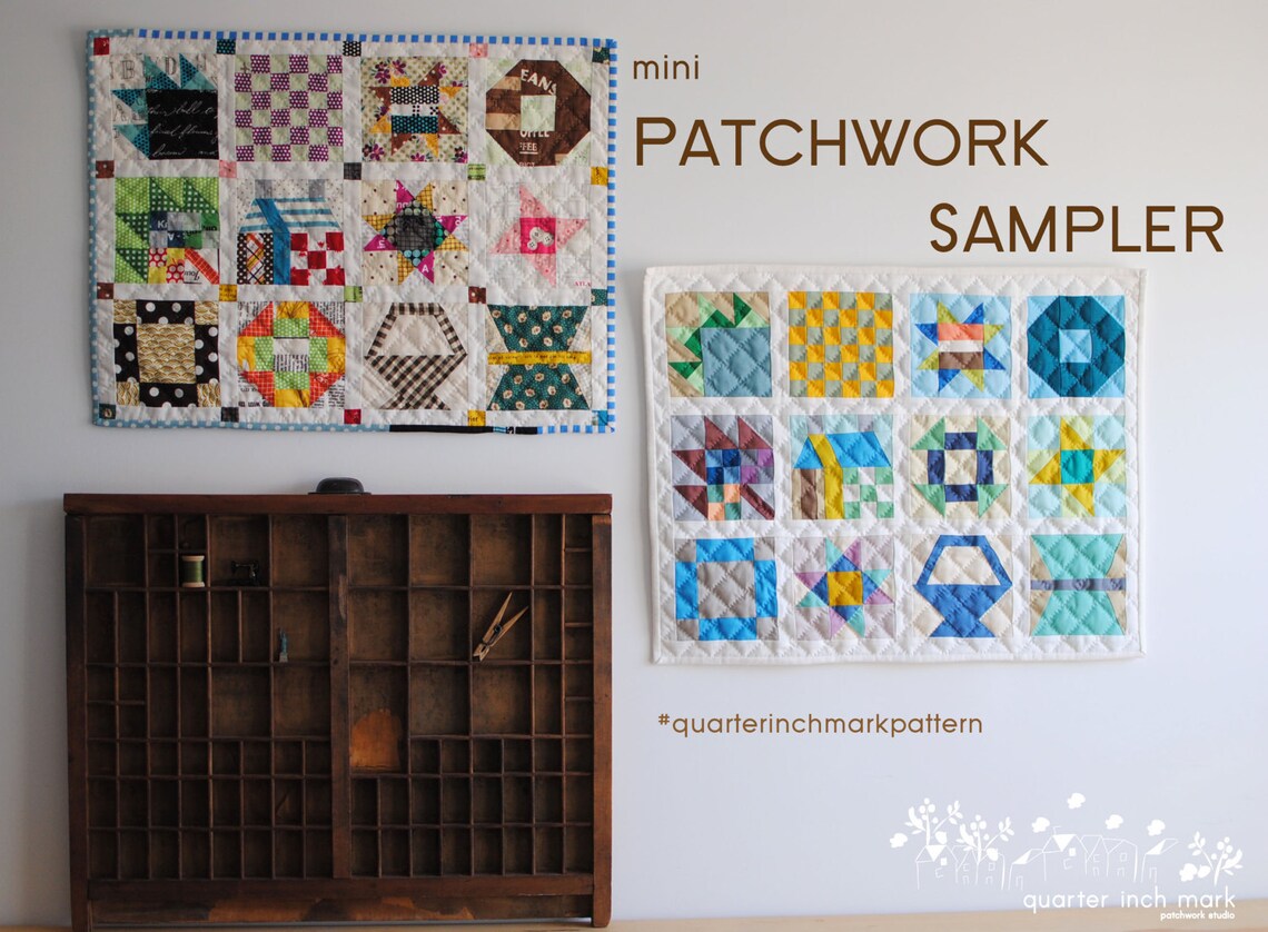 Mini Patchwork Sampler PDF Sewing Pattern | Etsy