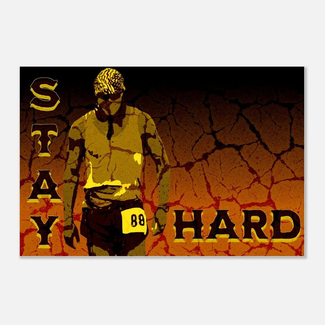 David Goggins Motivational Matte Paper Poster, Ratio 2:3 'stay Hard' - Etsy