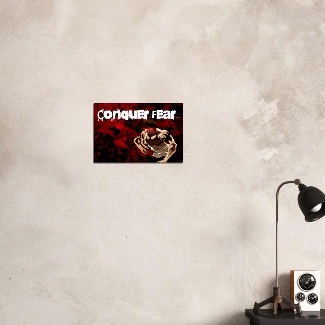 Baki Motivational Matte Paper Poster Ratio 2:3 - 'conquer Fear' - Etsy