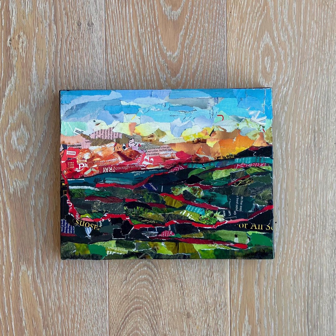 Sunset Landscape Collage - Etsy