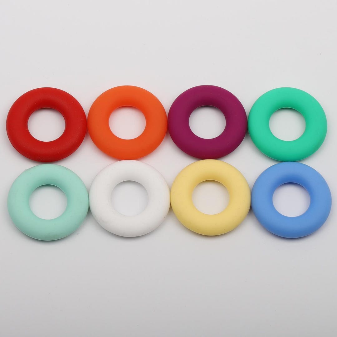 Silicone Beadable Rings, 40mm Round Silicone Bead, Silicone O Ring ...