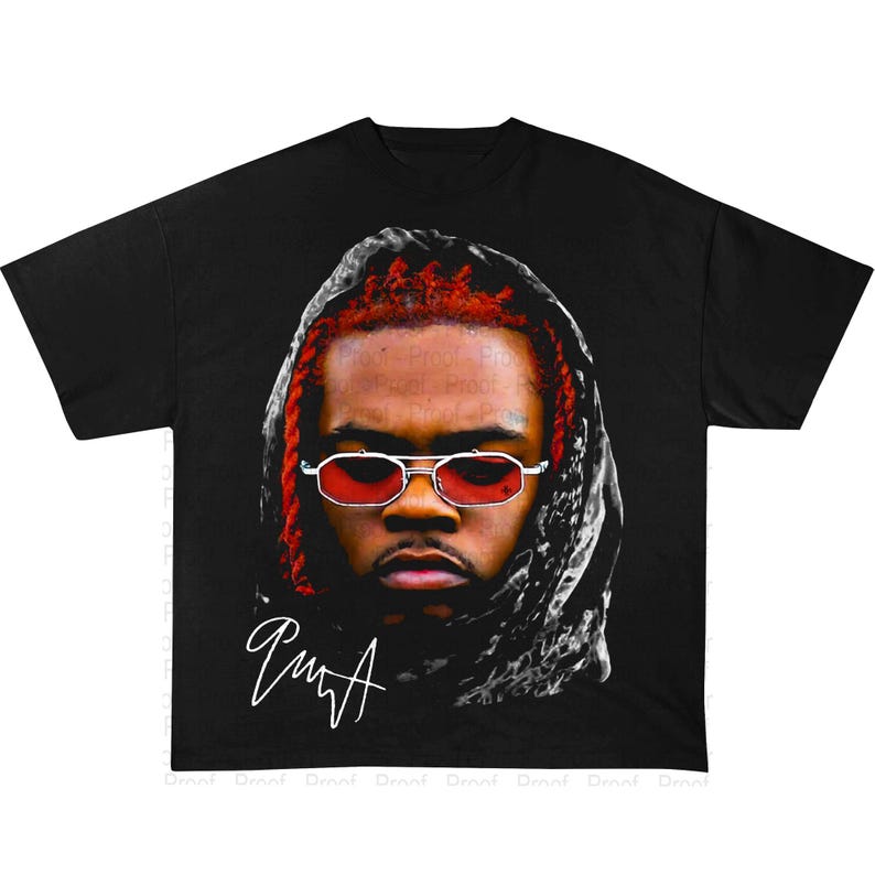 Gunna PNG T-SHIRT rap Tee Jumbo Graphic Print Savage Mode rare Hip Hop ...