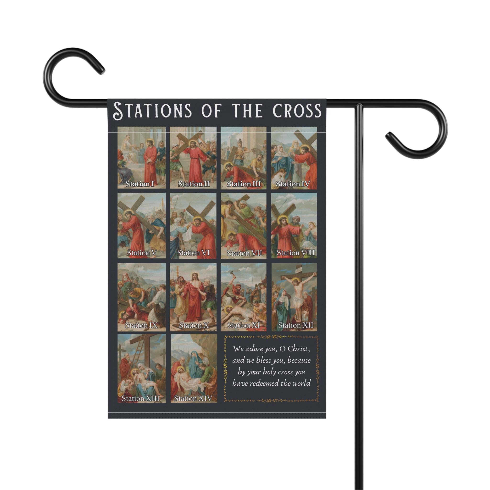 Stations of the Cross Garden & House Banner | Catholic Lent Devotional ...