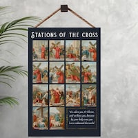 Ornate Printable Stations of the Cross Banner, Catholic Lent Devotional ...
